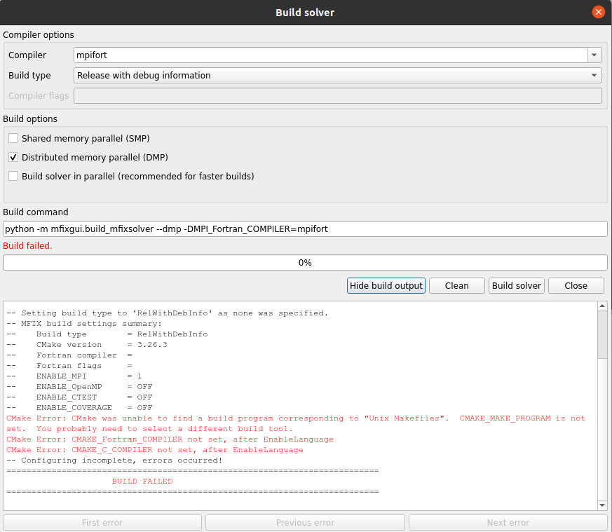 Cannot Perform Parallel Computing Mfix Netl Flow Science Software Support